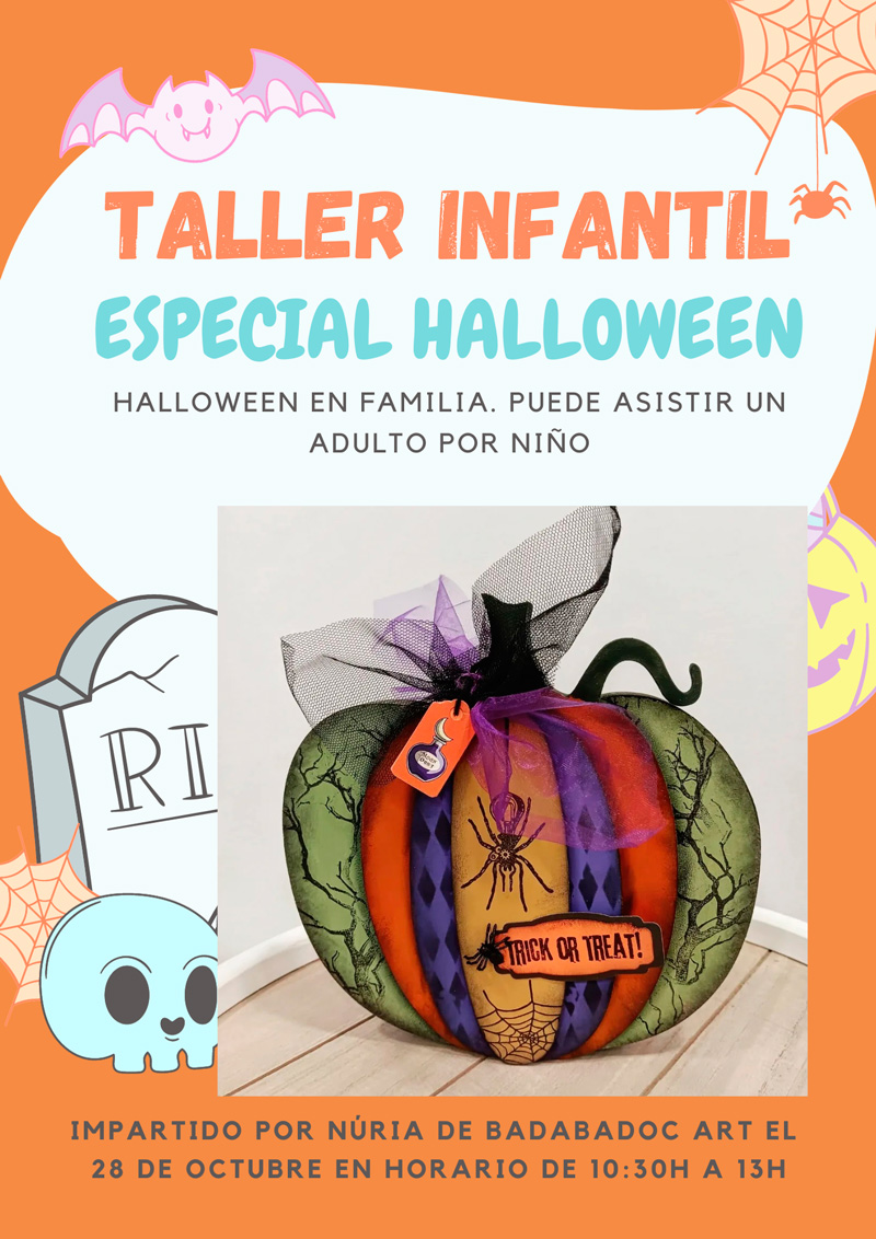 Talleres Manualidades de Halloween 28/10/23 - Badabadoc Art Blog